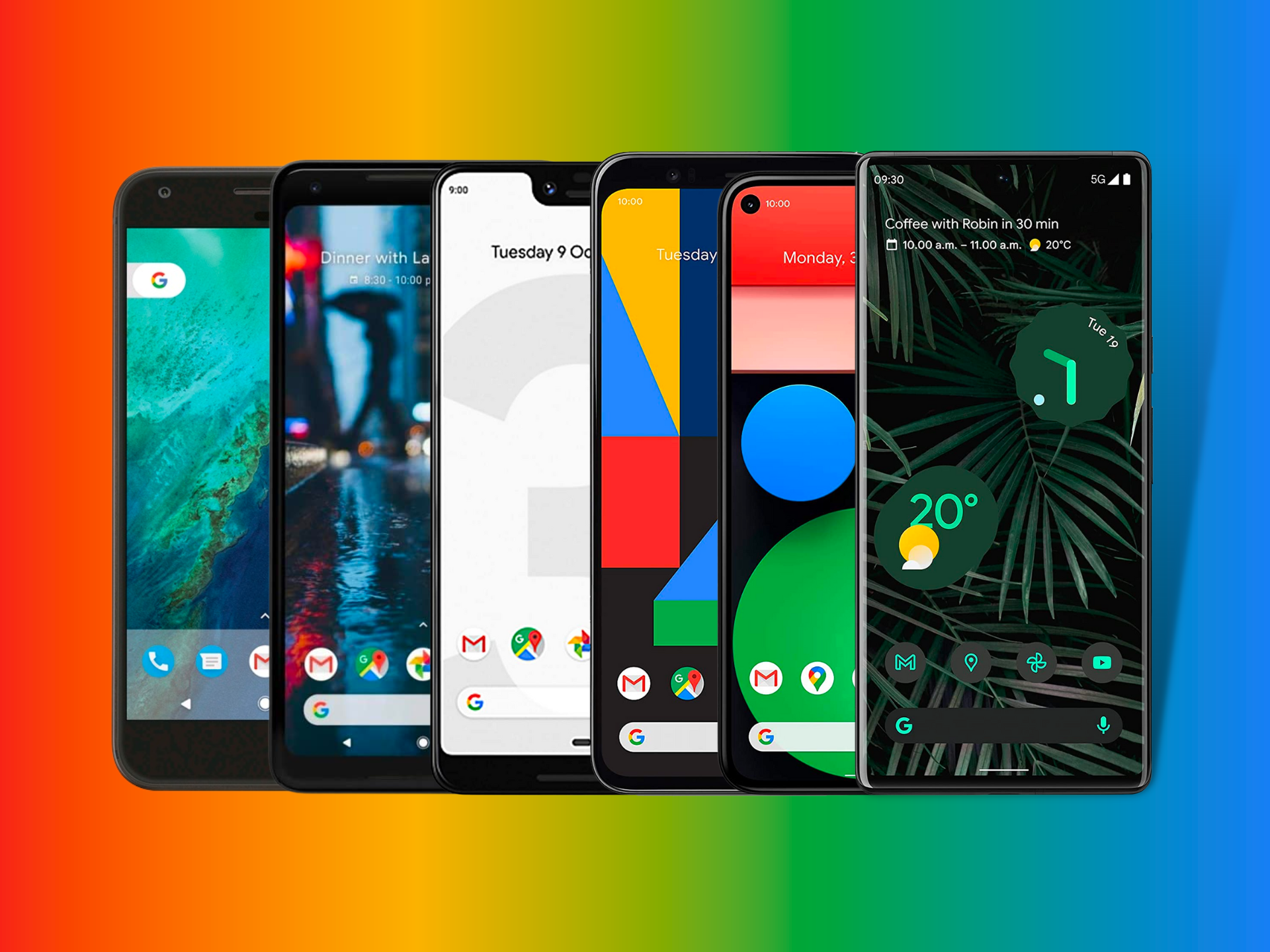 Six years of Pixel: the evolution of Google Pixel phones