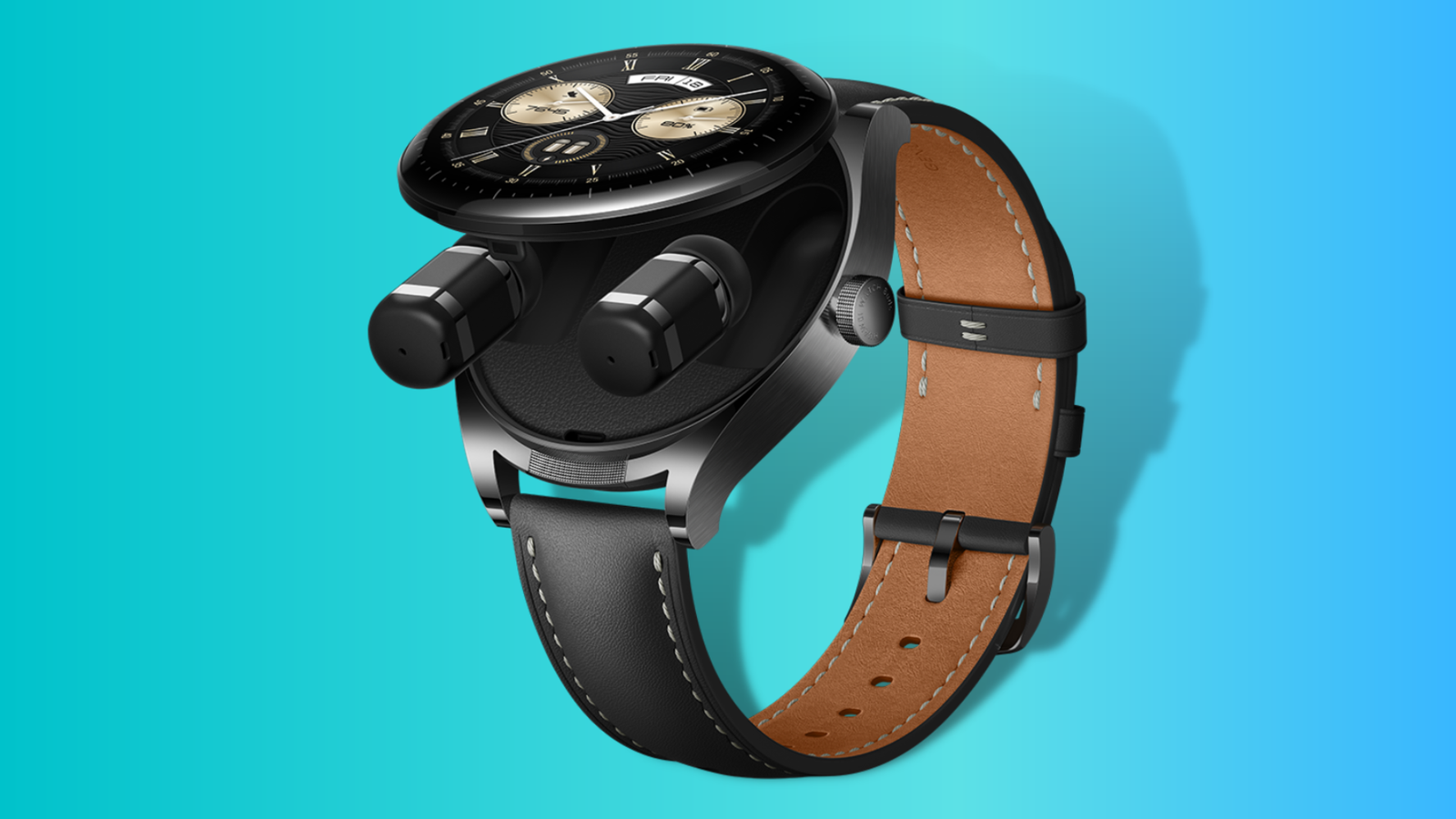 HUAWEI WATCH Buds conceals two earbuds inside a smartwatch