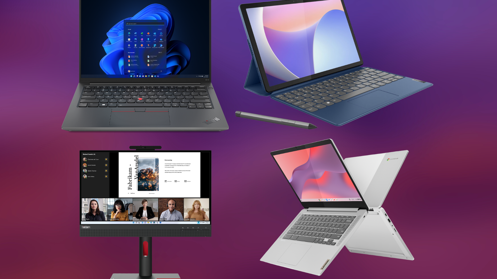 Lenovo unveils upgraded ThinkPad laptops, Chromebook, and all-in-one ...