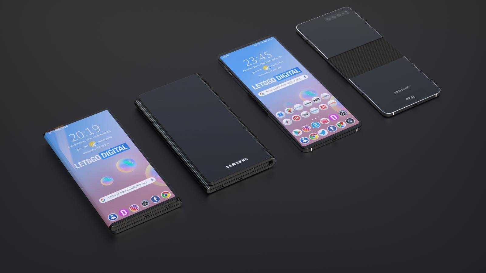 Another Samsung foldable clamshell design pops up to counter the RAZR