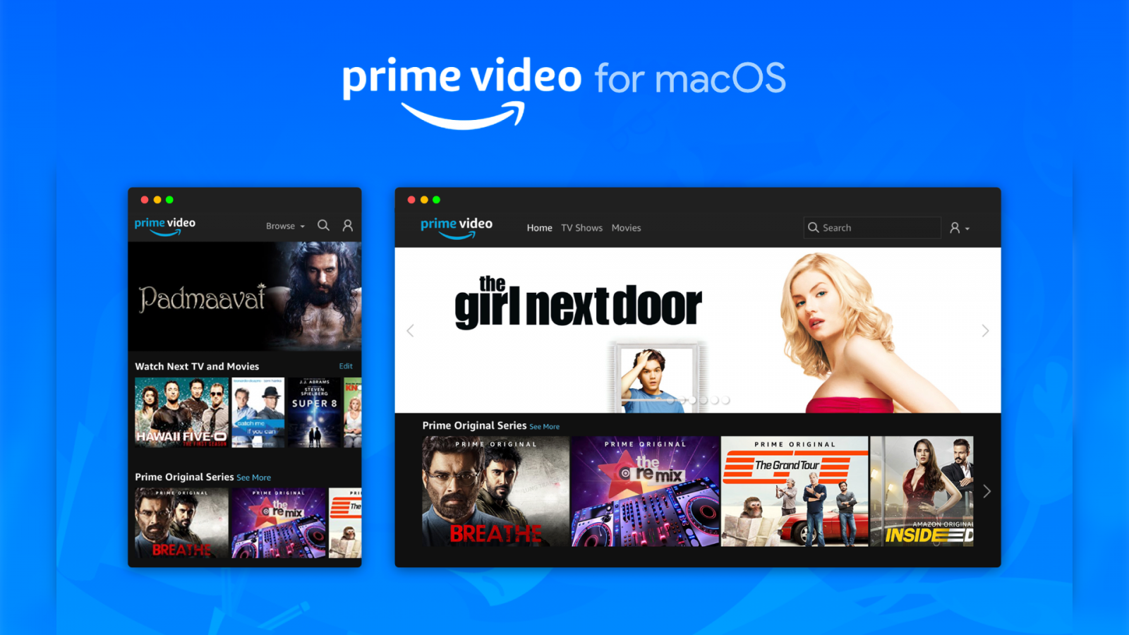 Amazon Prime Video app is now available on Mac